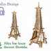 Eiffel Tower - Laser Cut Files. SVG, DXF, CDR. Glowforge Files Instant ...