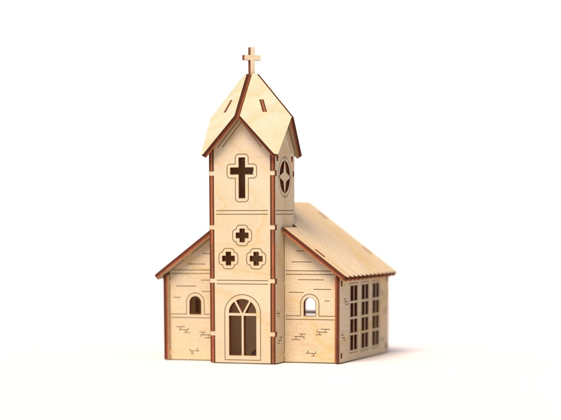 Church Laser Files Building Modelling Custom Files for - Etsy