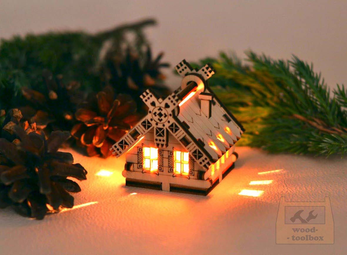 Little Christmas Houses 6 Pieces Laser Cut Files - Etsy