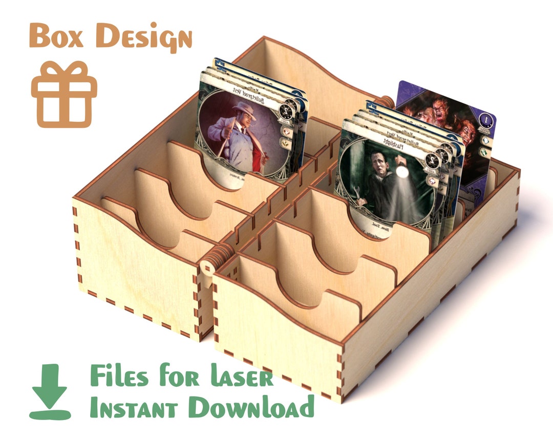 Card Box – Laser Cut Files, Monopoly Bank Display SVG, DXF, Pdf, AI ...