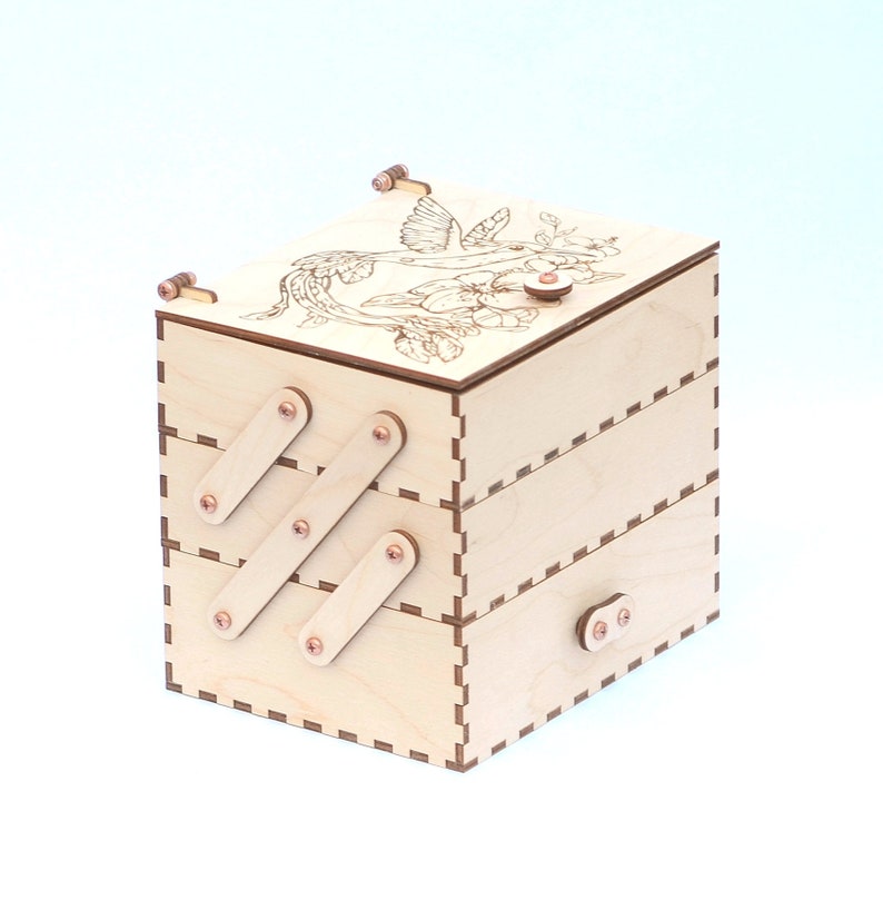 Transformer Box With 3 Drawers Laser Cut Files. Instant - Etsy