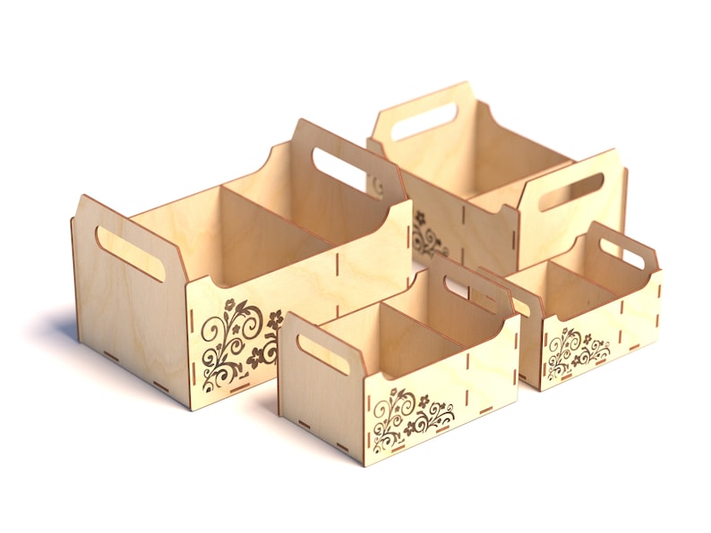 Elegant Container Laser Cut Files Svgdxfpdfai - Etsy