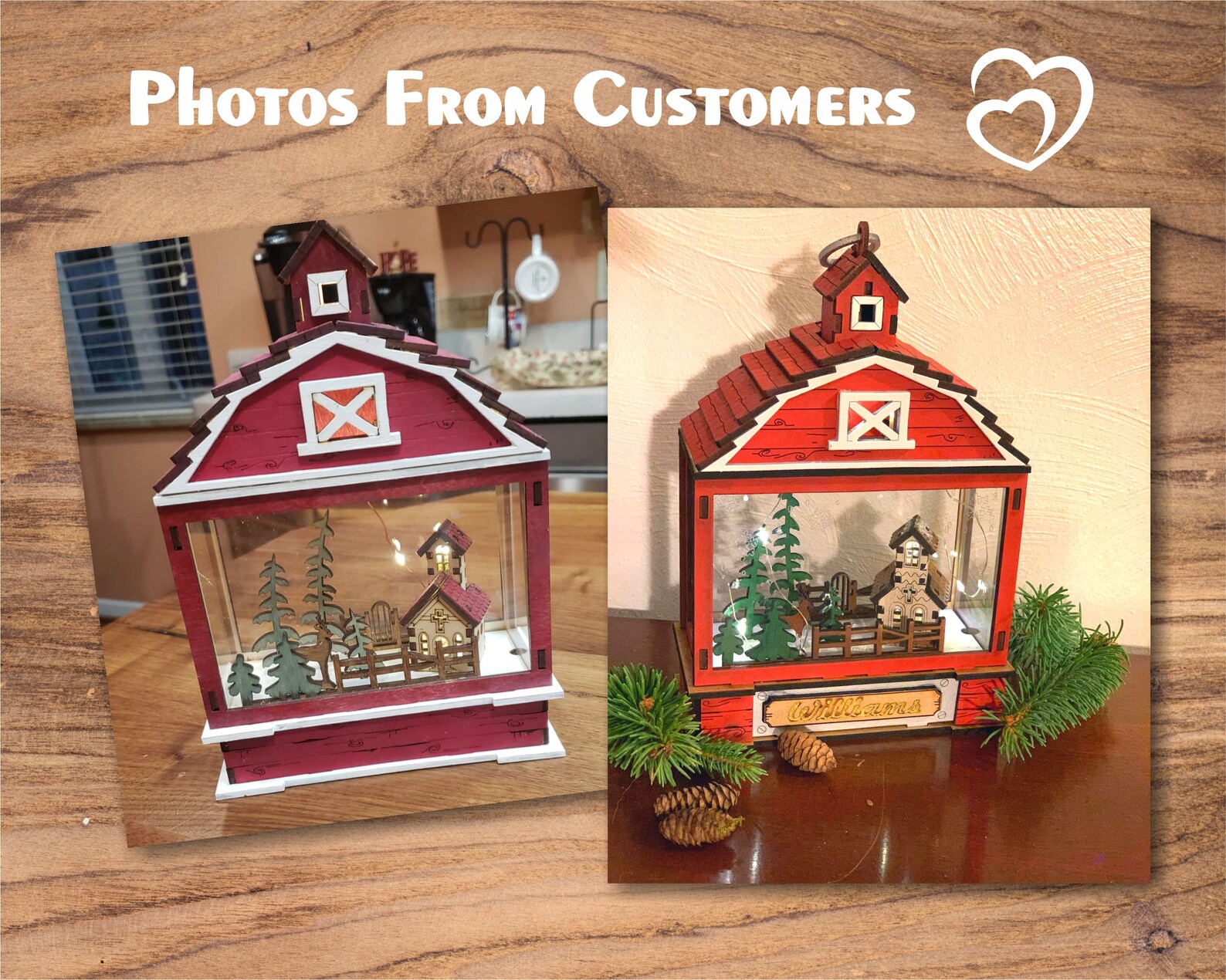 Barn Lantern Laser Cut Files Christmas Dxf Files for Laser - Etsy