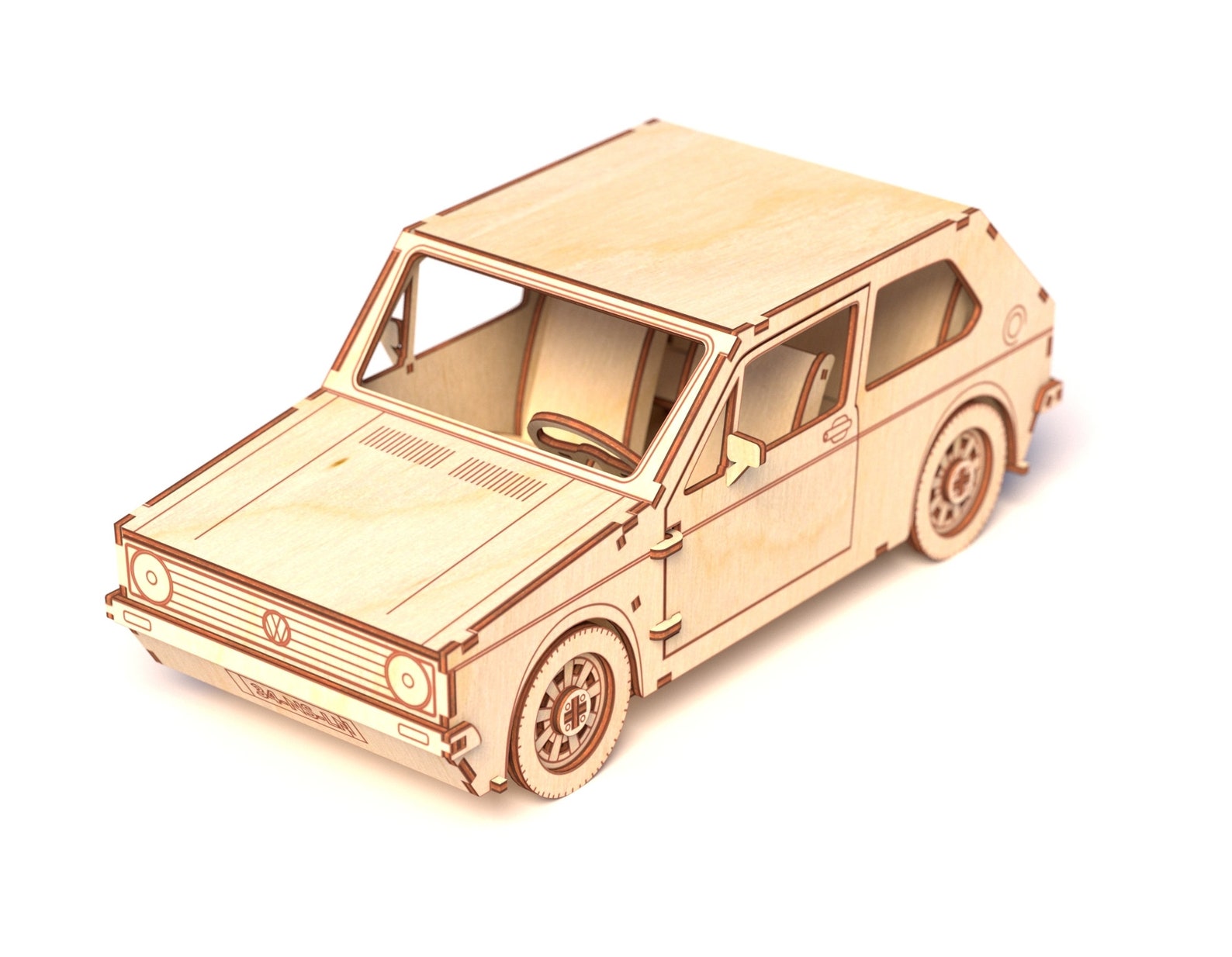 VW Golf Mk1 Laser Cut Files SVG PDF Digital Product - Etsy UK