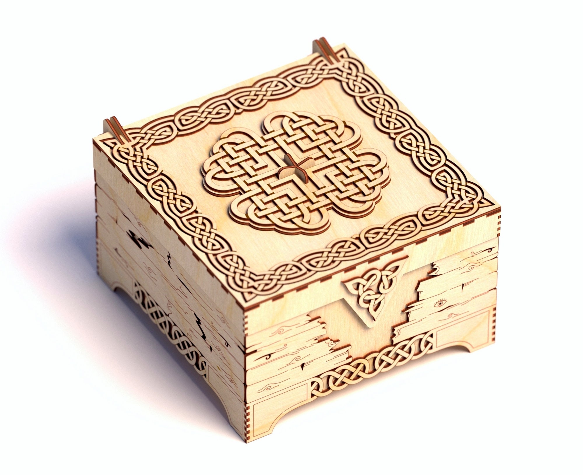 Medieval Decorating Box Laser Cut Files Digital Template - Etsy