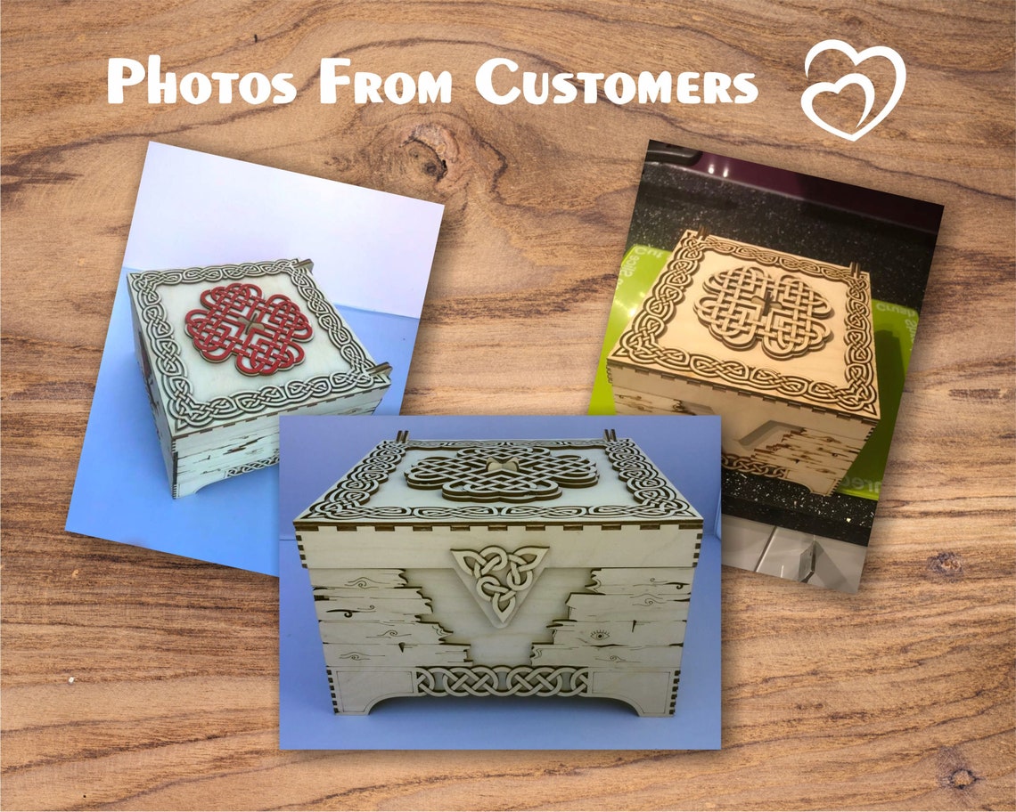 Medieval Decorating Box – Laser Cut Files - Digital Template - Vector ...