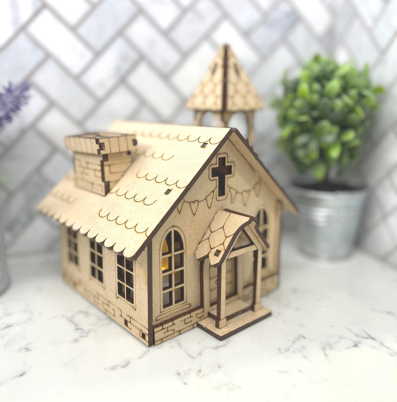 Church Ver2 - Laser Files - Building Modelling - Custom Files for Laser ...