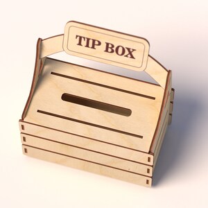 Tip Box – Laser Cut Files - Digital Template - File for Laser Cutting ...