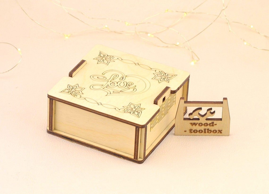 7 Different Types of Small Boxes Decorative Laser Cut Wooden - Etsy