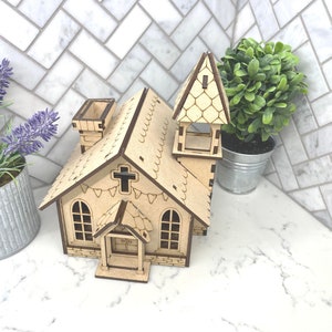 Church Ver2 - Laser Files - Building Modelling - Custom Files for Laser ...