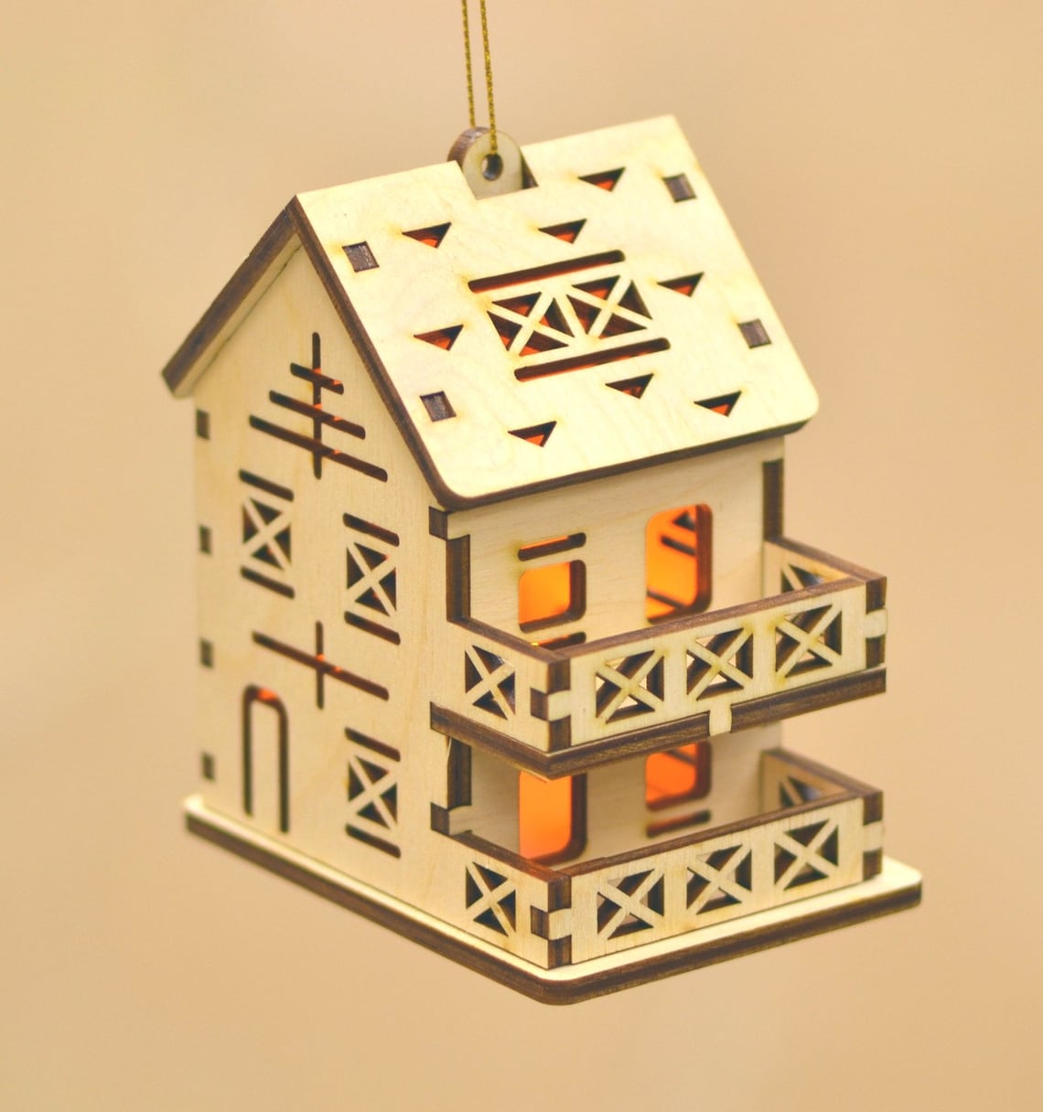 Christmas Village Christmas Cute Houses Laser Cut File. | Etsy