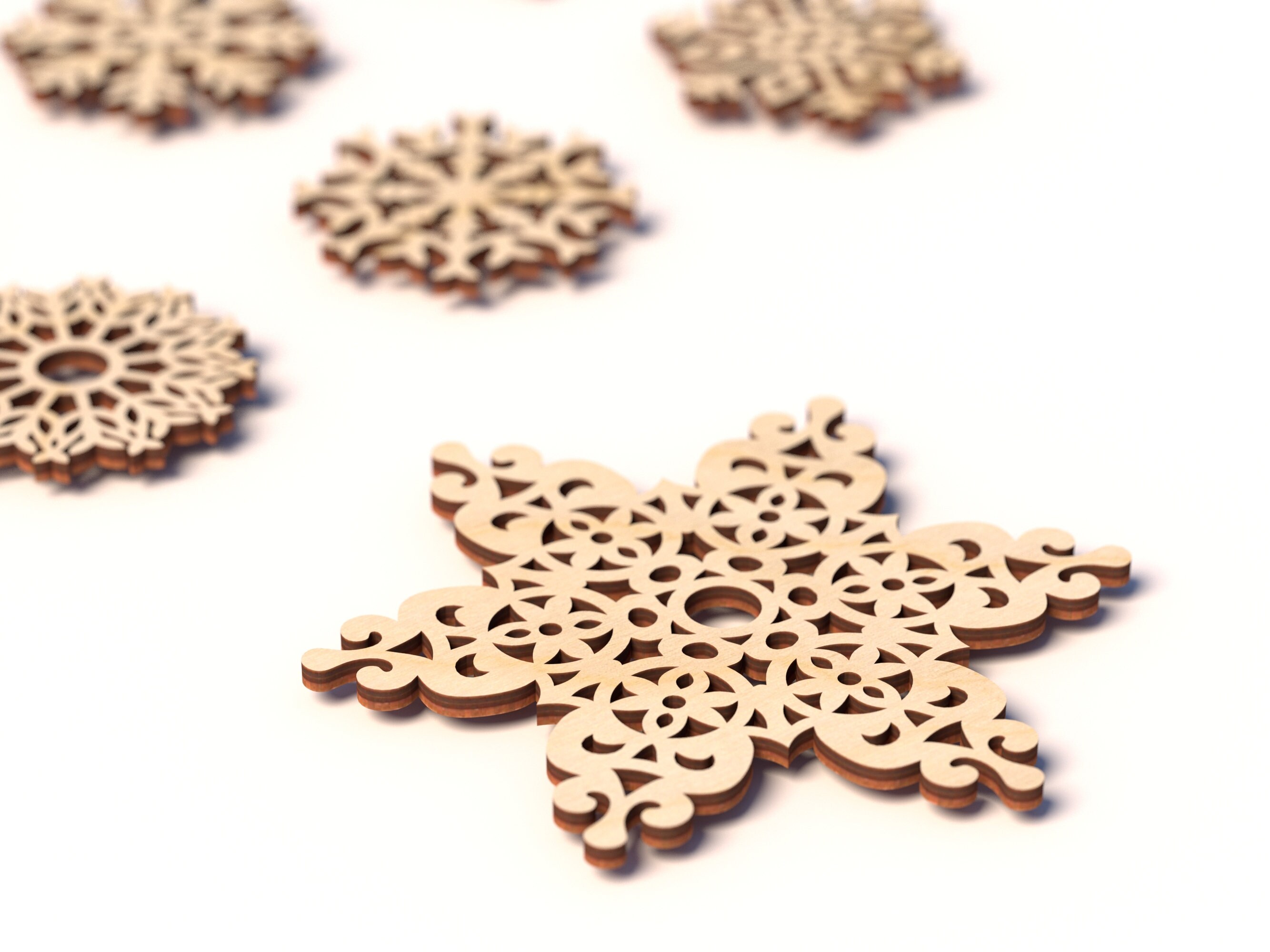 Snowflakes Laser Cut File. Cdr Dxf Ai Svg Files. Instant - Etsy UK