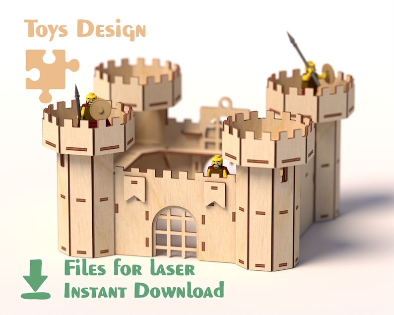 Fortress Laser Cut Files Instant Download Digital Template - Etsy Australia