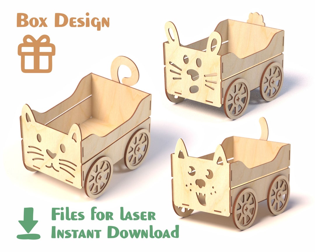 Set of 3 Organizers – Laser Cut Files. Laser Files Kids / SVG Digital ...