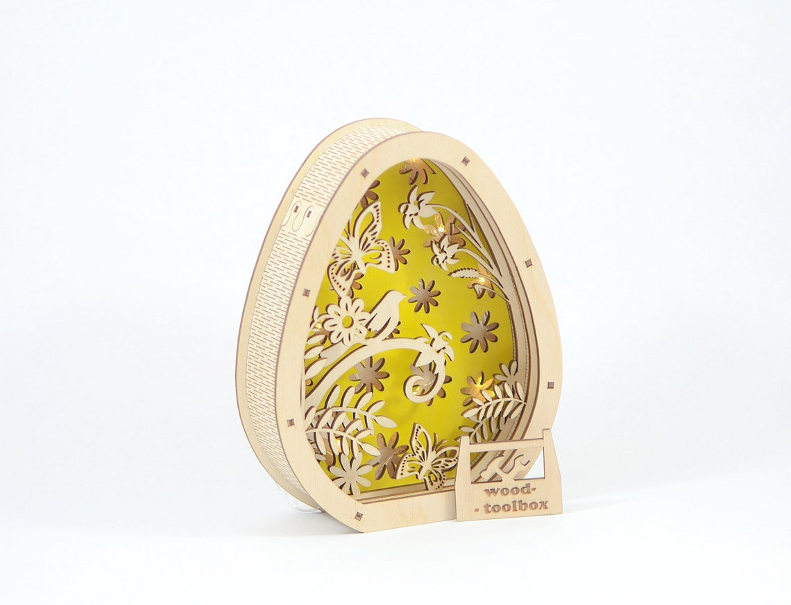 Easter Eggs 4 Different Pattern Options Laser Files - Etsy