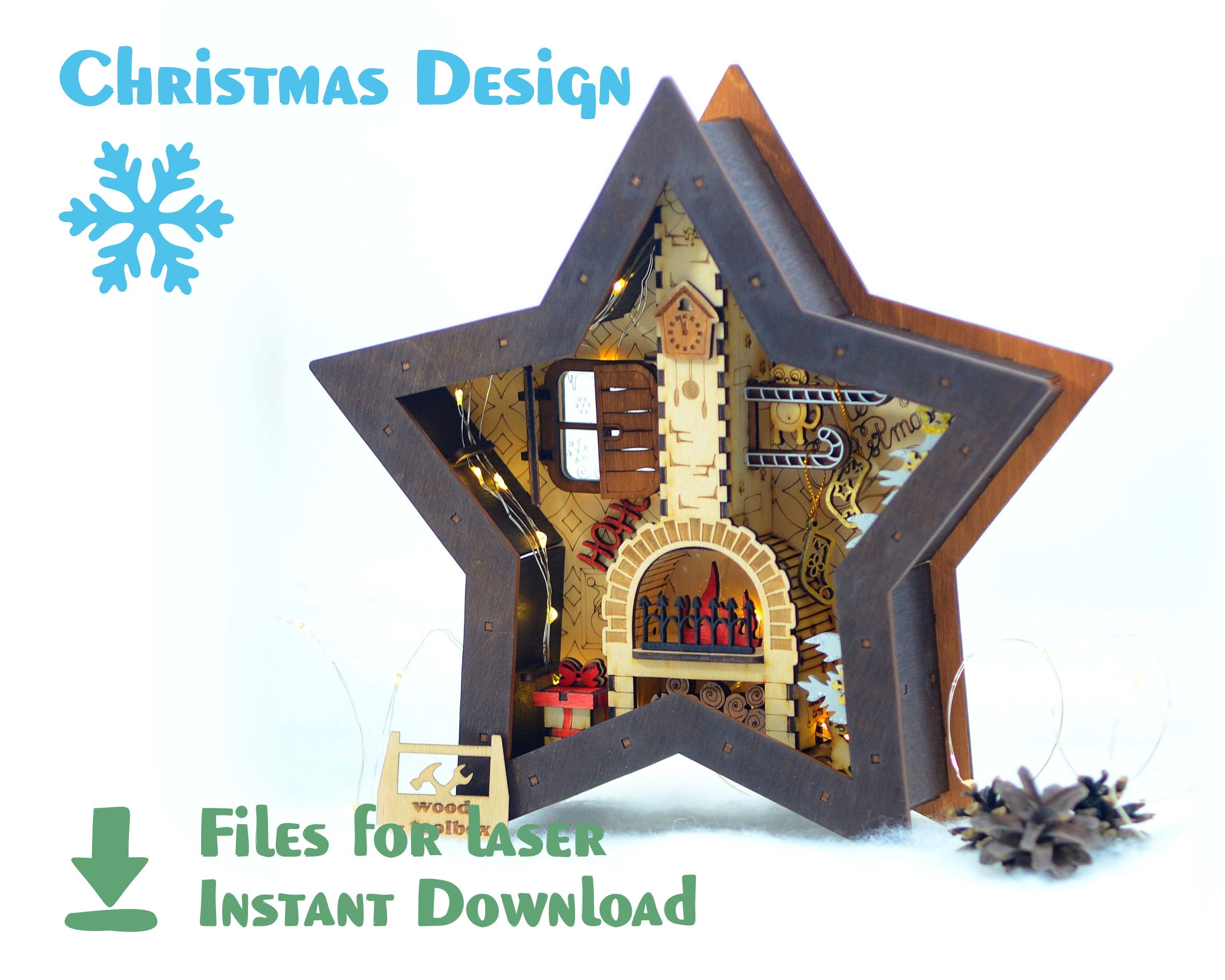 Christmas Star – Laser Cut Micro Illuminated Christmas Scene - Nativity ...