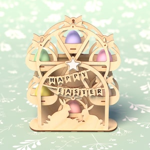 Easter Wheel – Laser Cut Files. EASTER Design Laser File SVG, Egg Cdr ...