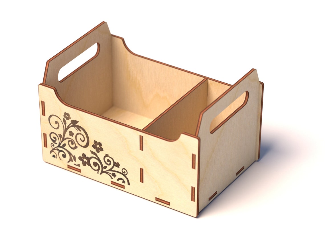 Elegant Container Laser Cut Files Svgdxfpdfai - Etsy