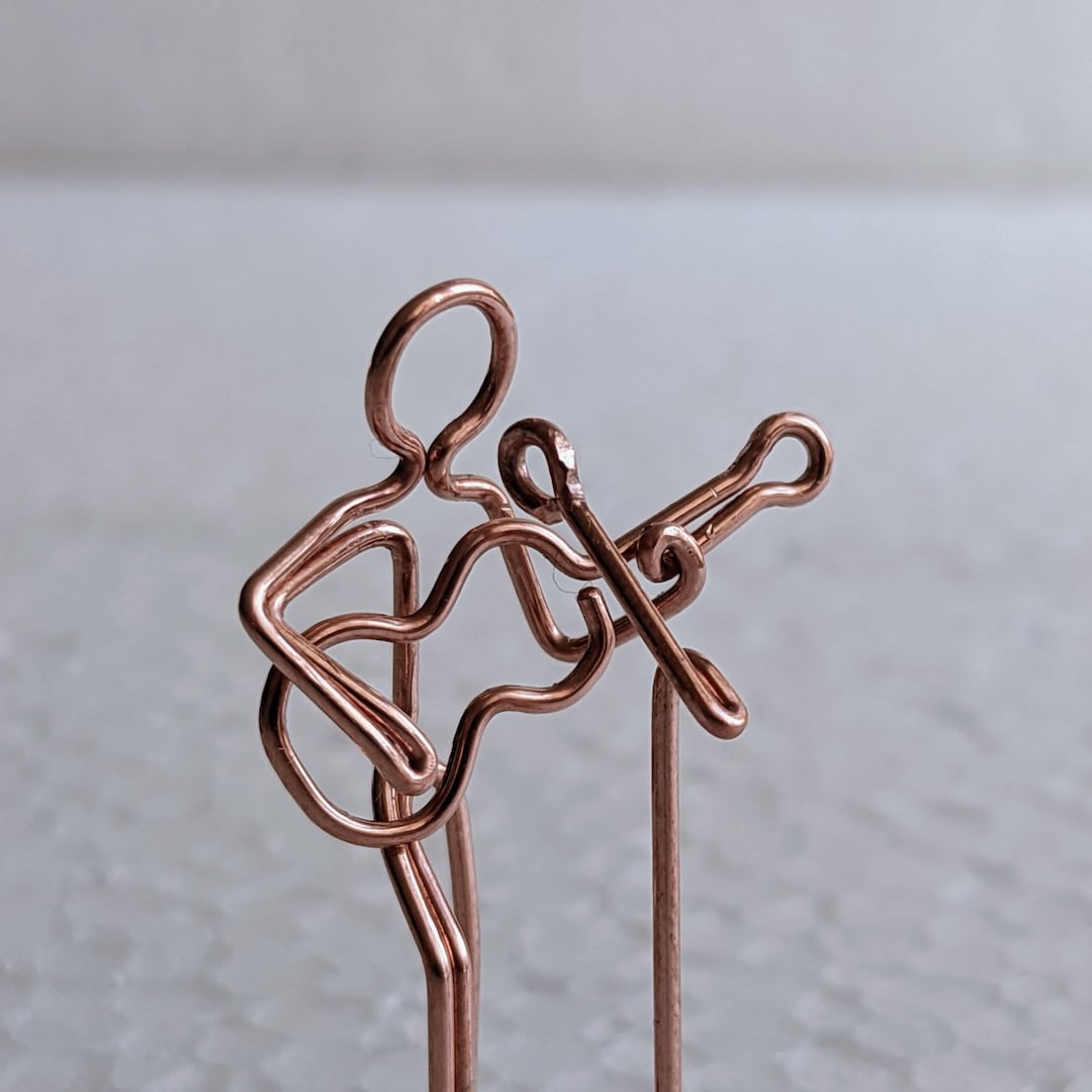 Guitarist, Singer, Wire Figure, Sculpture, Wire Art, Gift - Etsy