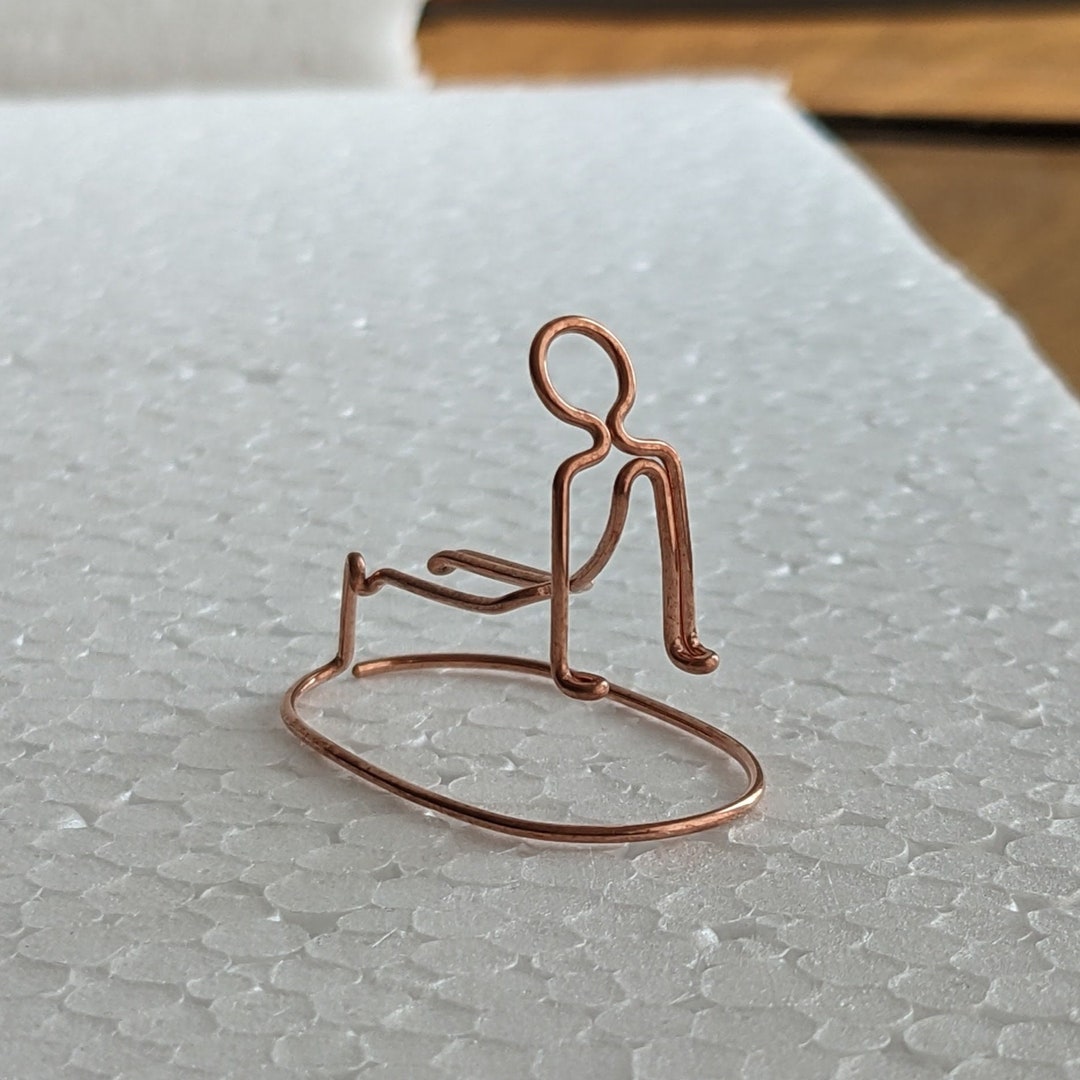 Wire Figure, Yoga Pose #1, Sculpture, Wire Art, Gift - Etsy