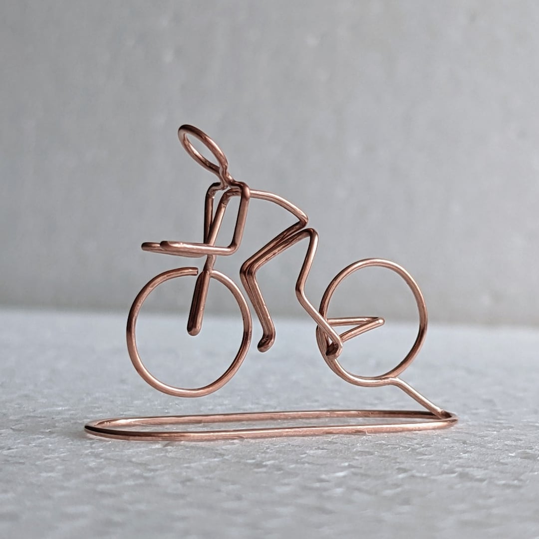 Wire Figure, Racing Cyclist, Sculpture, Wire Art, Gift - Etsy