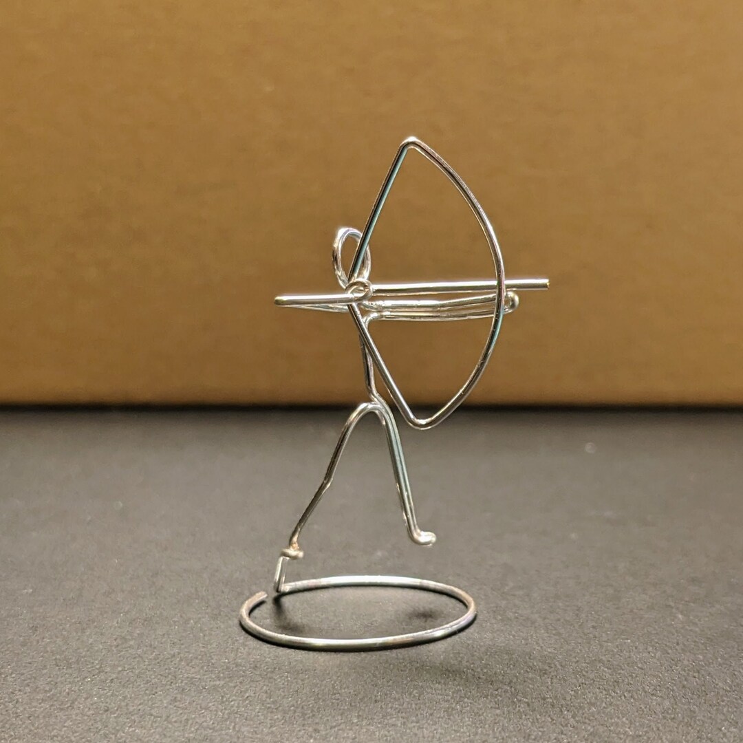 Wire Figure, Archer, Sculpture, Wire Art, Gift - Etsy