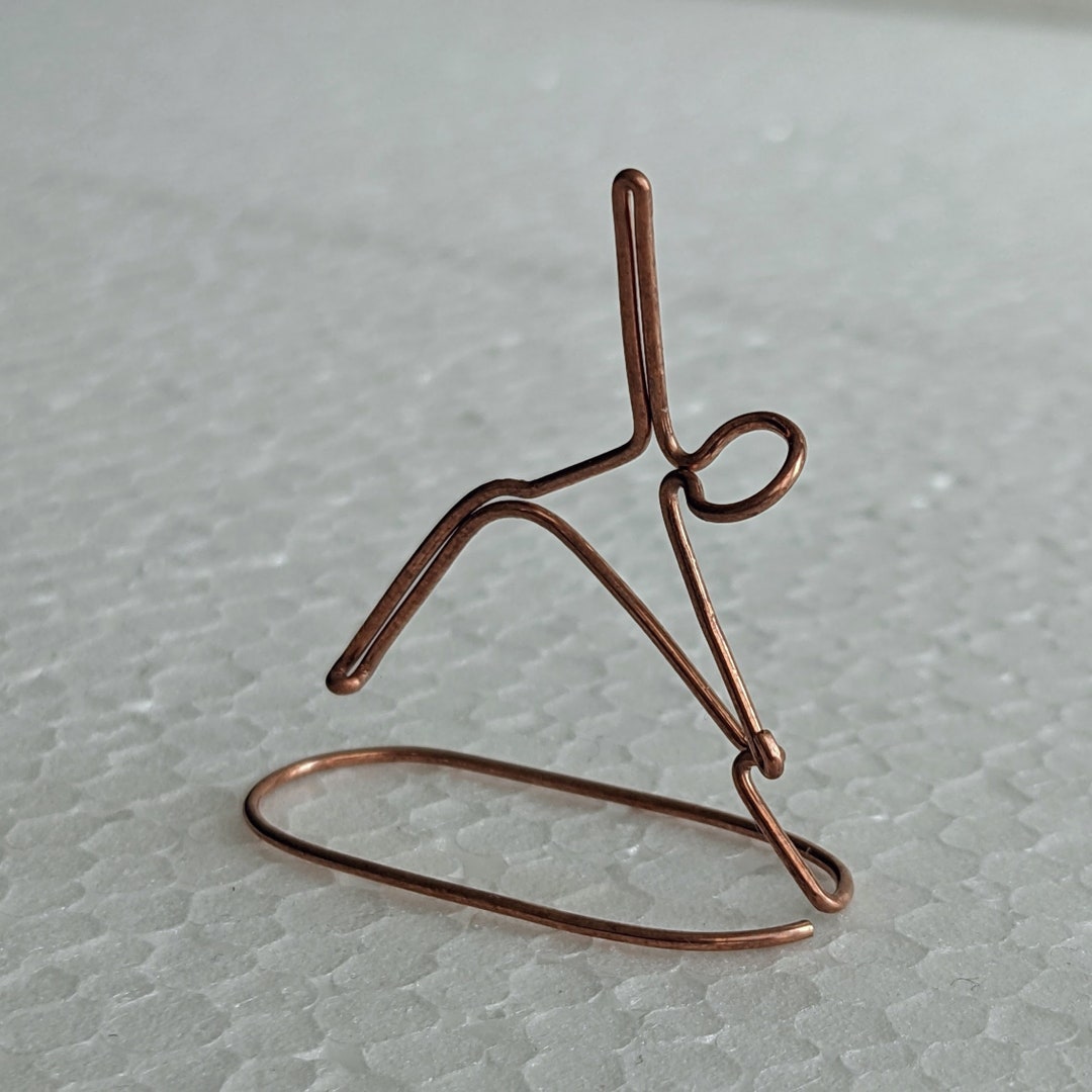 Wire Figure, Yoga Pose #2, Sculpture, Wire Art, Gift - Etsy