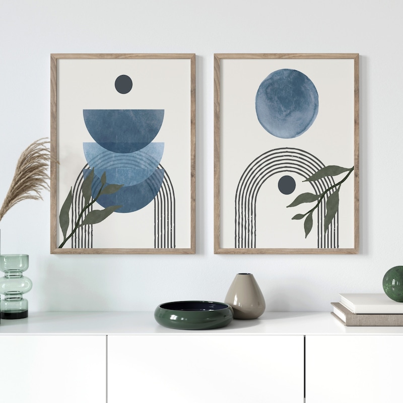 Blue Wall Prints - Etsy