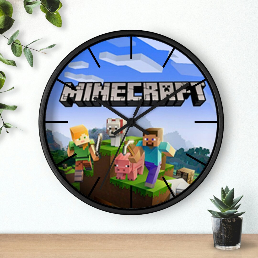 Minecraft Wall Clock - Etsy
