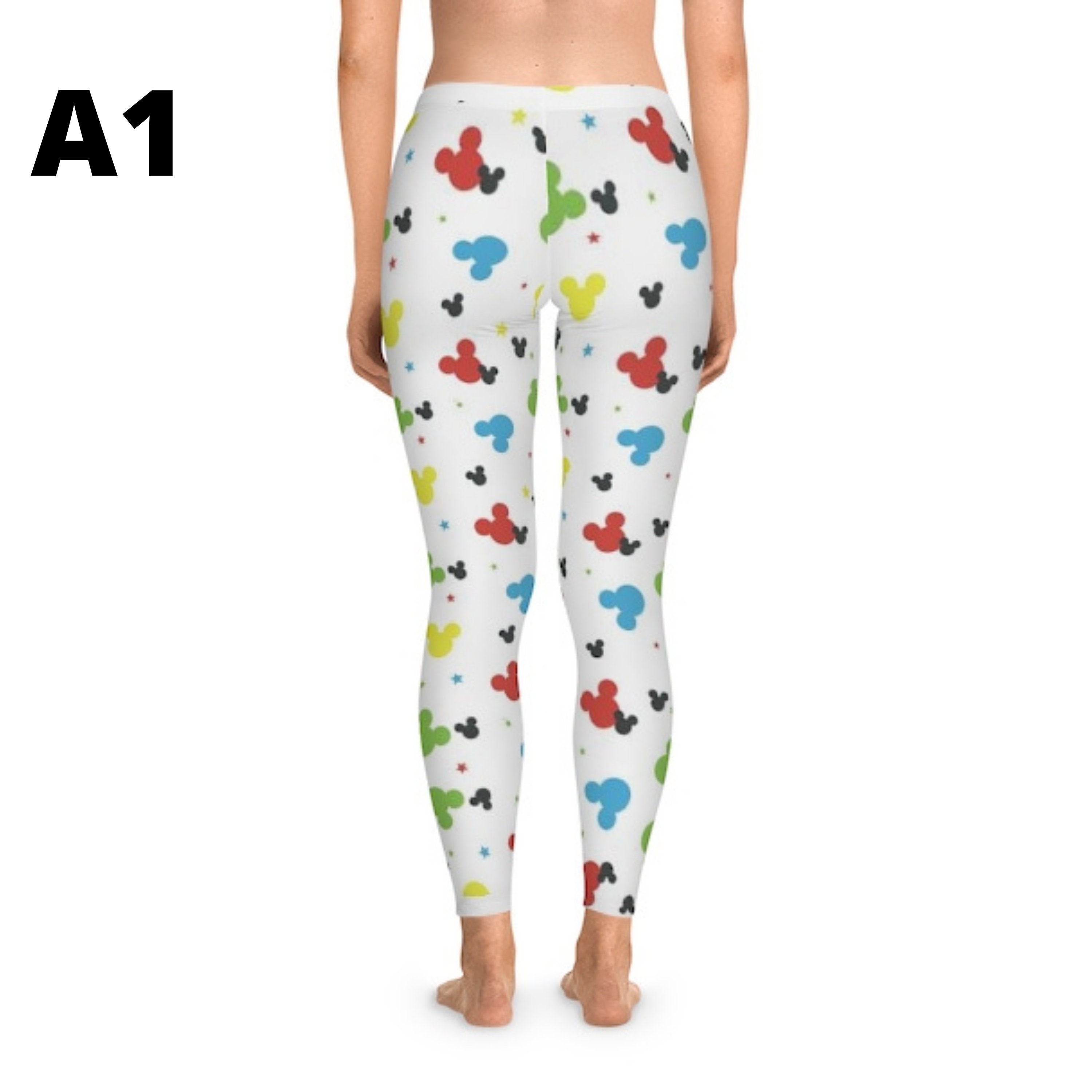 Disney Mickey Mouse Minnie Stretchy Leggings - Etsy