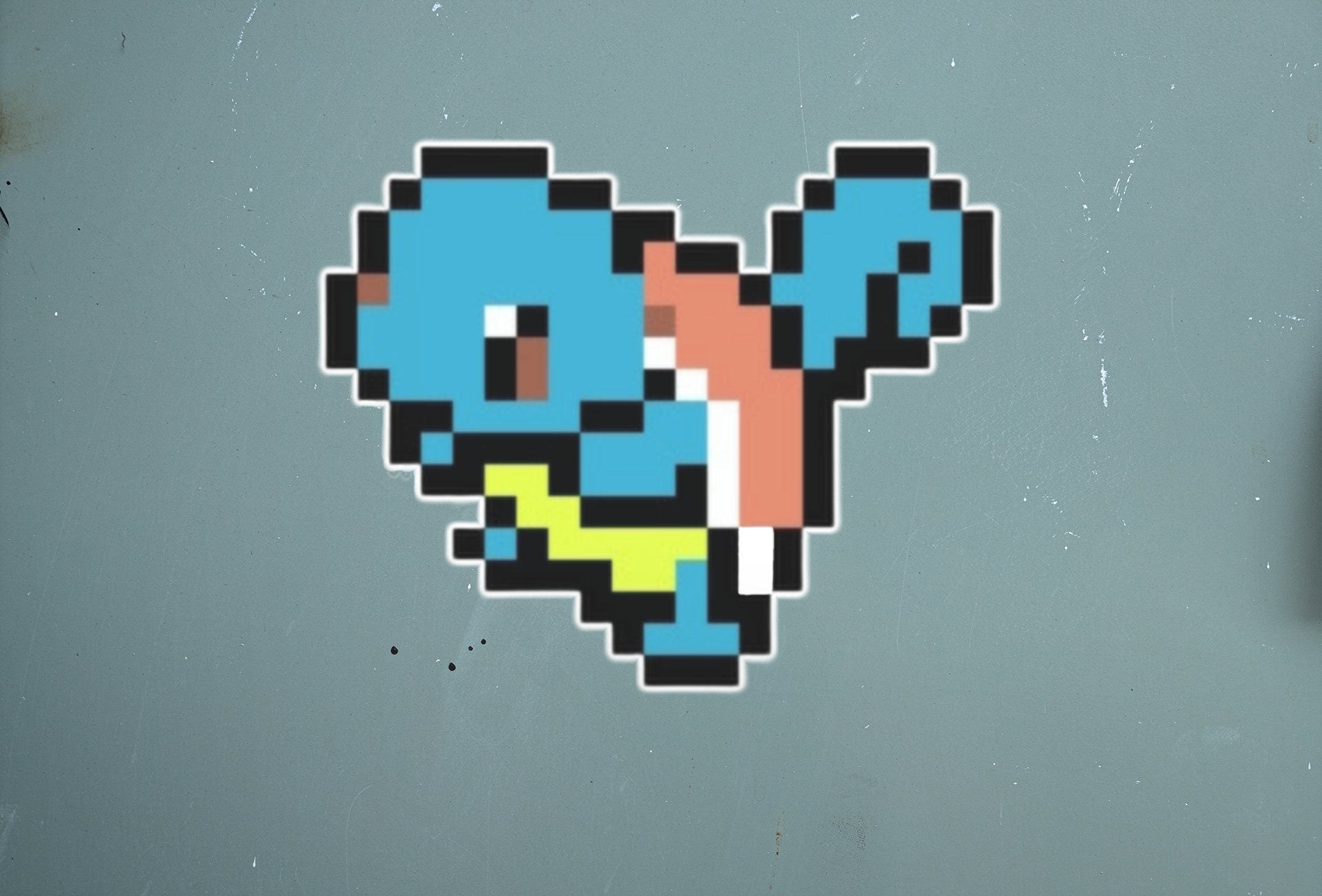 Squirtle Wartortle Blastoise 8 Bit Pokemon Evolution Sticker - Etsy