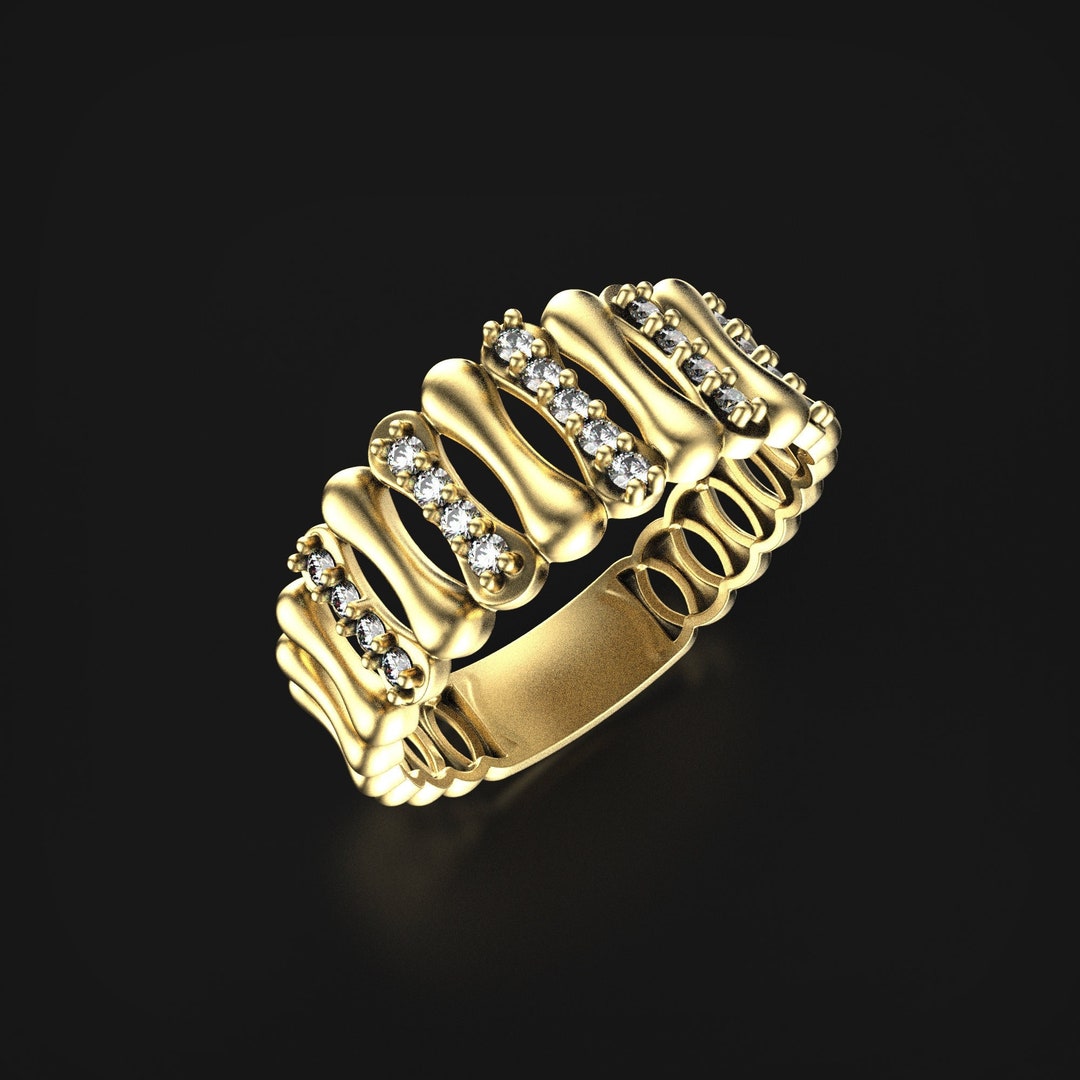 Bone Candy Diamond, High Quality Craftsmanship, 10K, Elegant Stackable ...