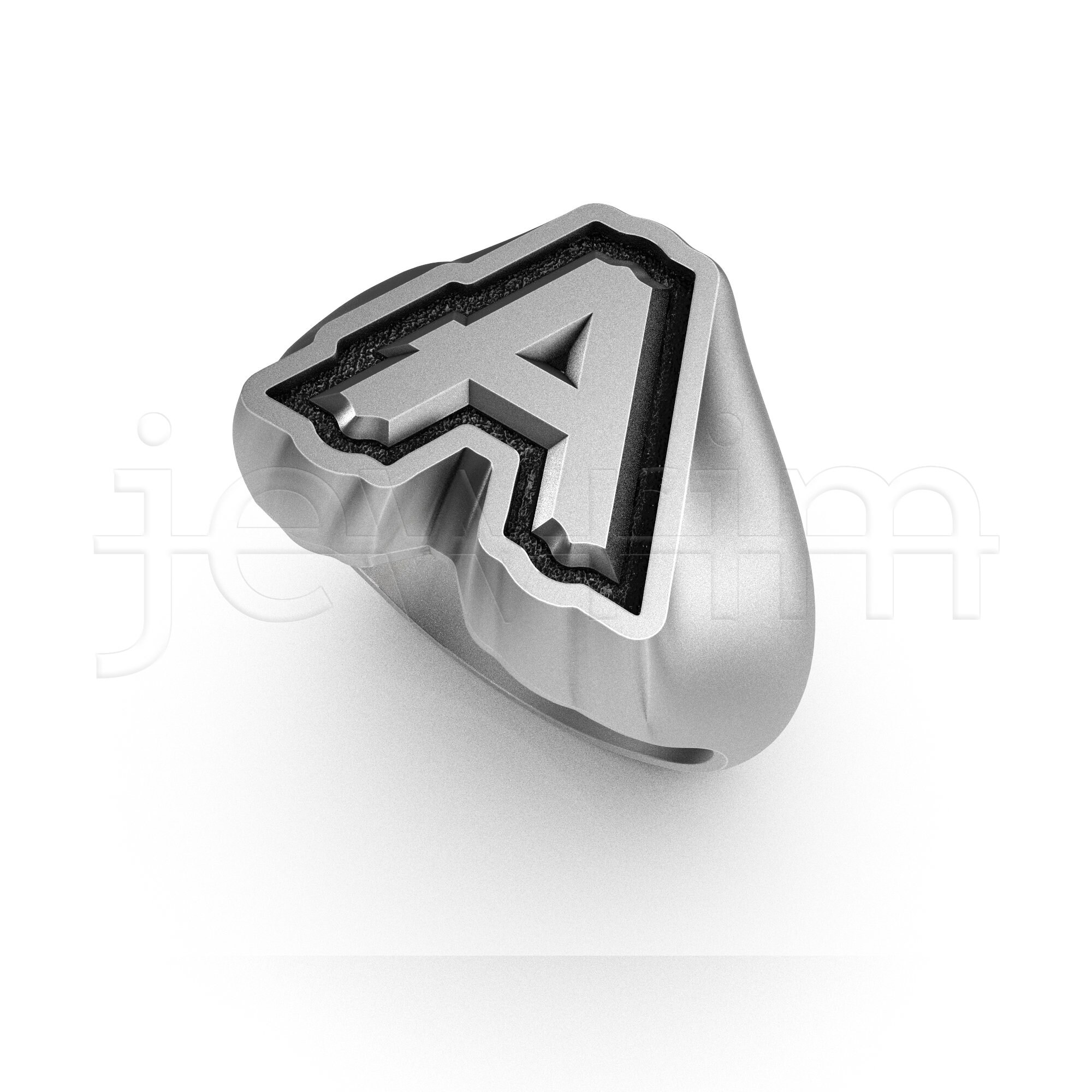 Letters Signet Ring Alphabet Ring Personalized Letter Ring - Etsy