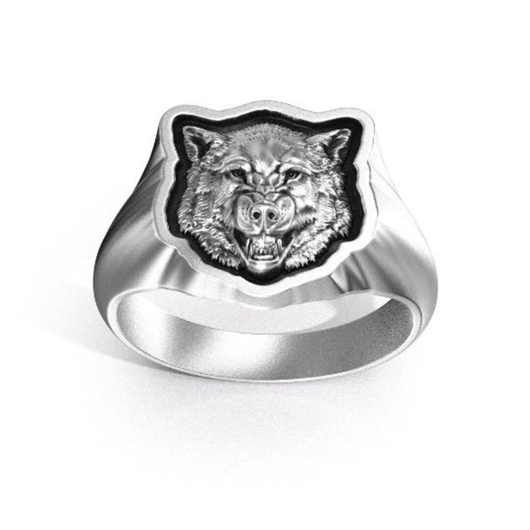 Wolf Ring, Mystic Jewelry, Octagon Jewelry, Animals Jewelery, Gifts His ...