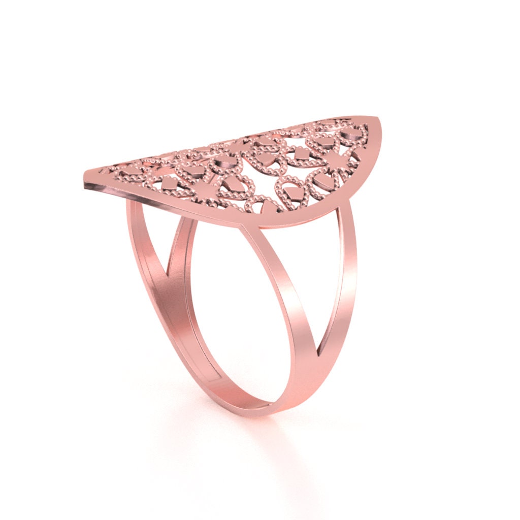 Sparkling Flowers 14K Gold Ring Adorned With Light and Elegant - Etsy