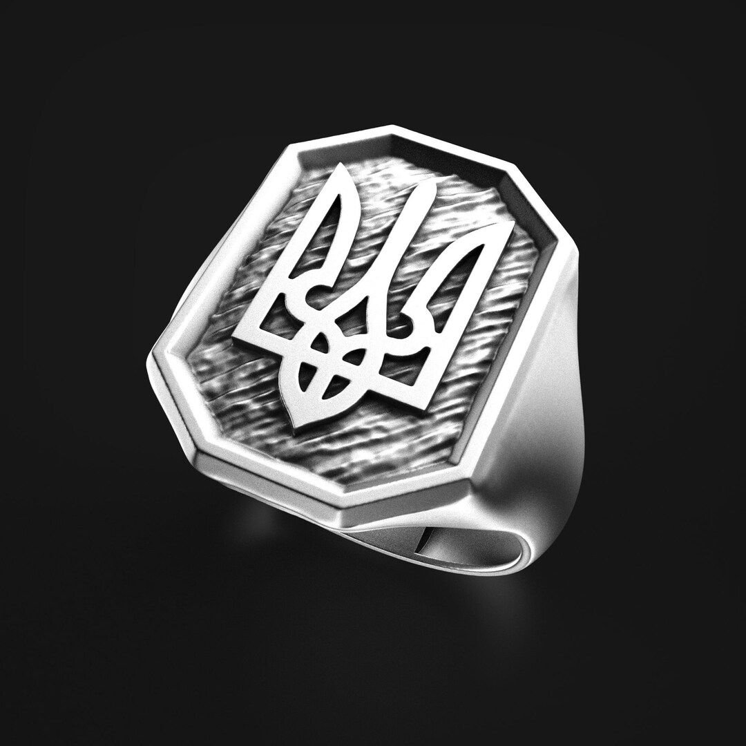 Republic of Ukraine Rings, Countries Ring, Political Jewellery, Gifts ...