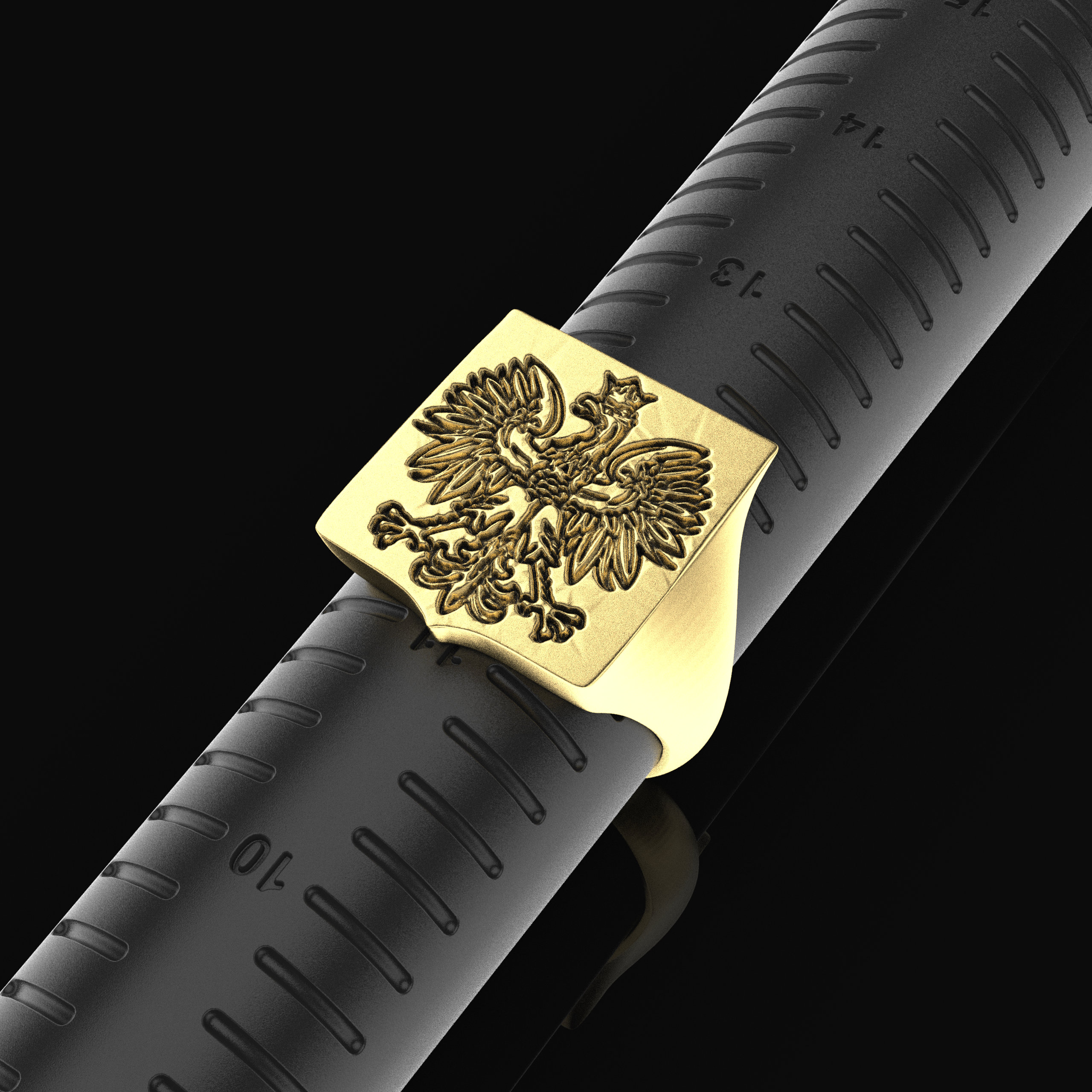 Poland Engraved Fan Ring, Polish Eagles Ring, Football Symbols Ring ...