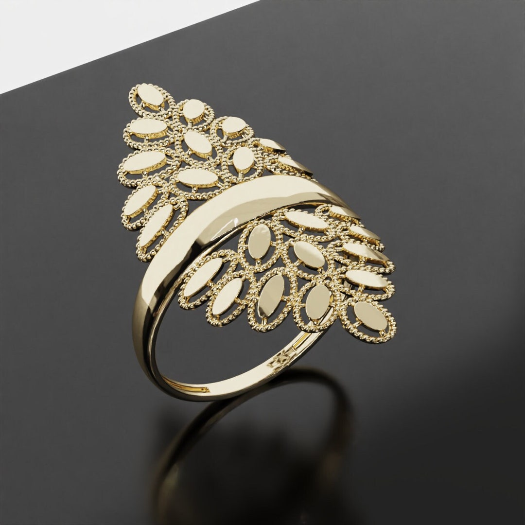 Gold Bead Drop Rings Light, Elegant, and the True Gold Choice for ...