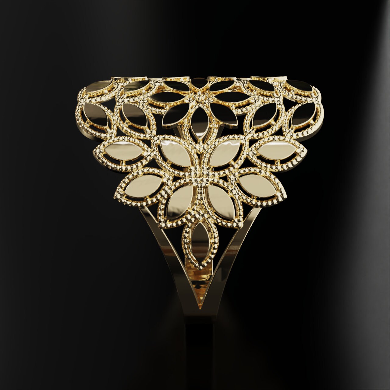 Delicate Gold Bead Drop Rings Lightweight Glamour for Women's Genuine ...