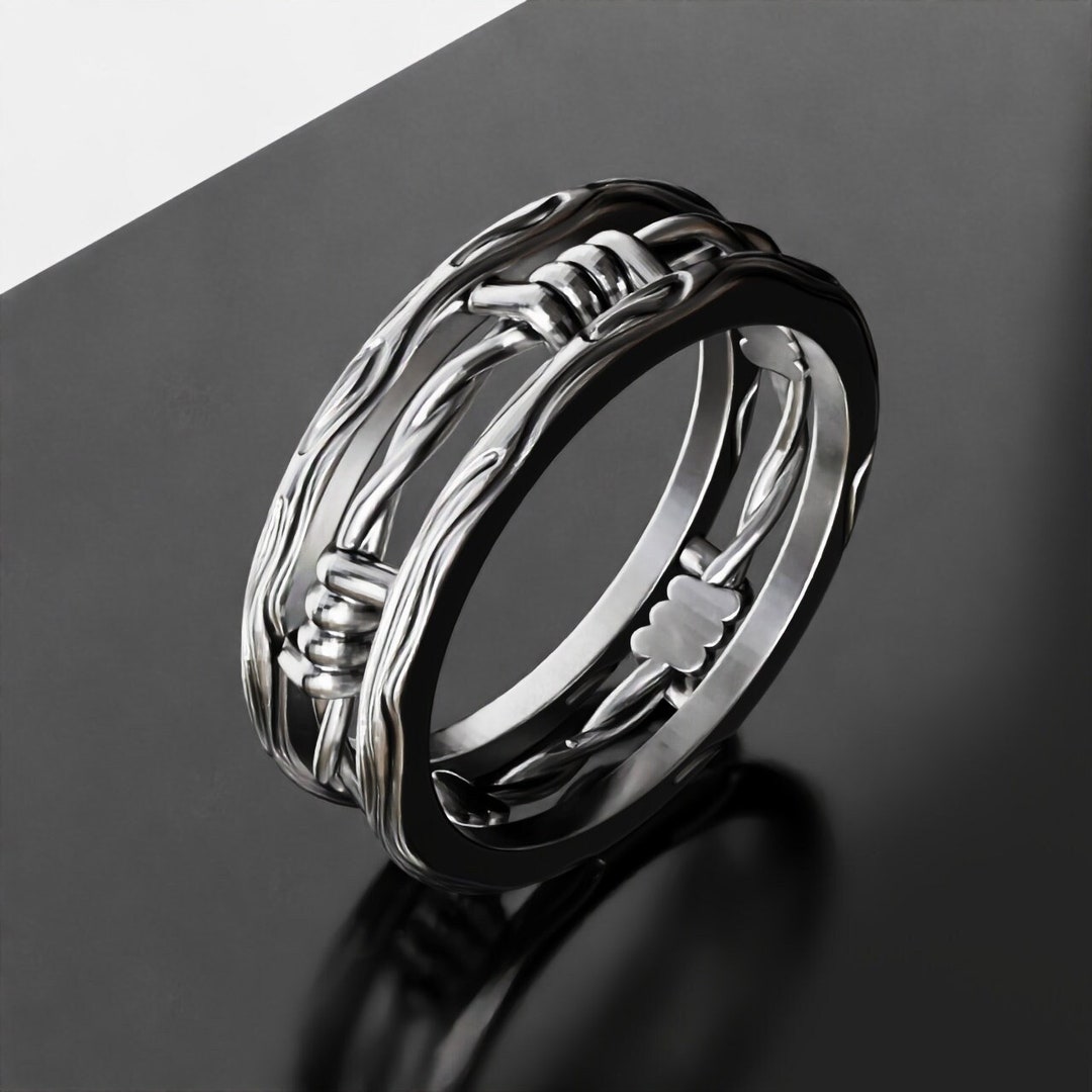 Barbed Wire Ring - Etsy
