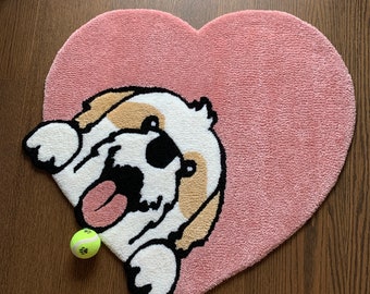 Tufted Rug Dog - Etsy