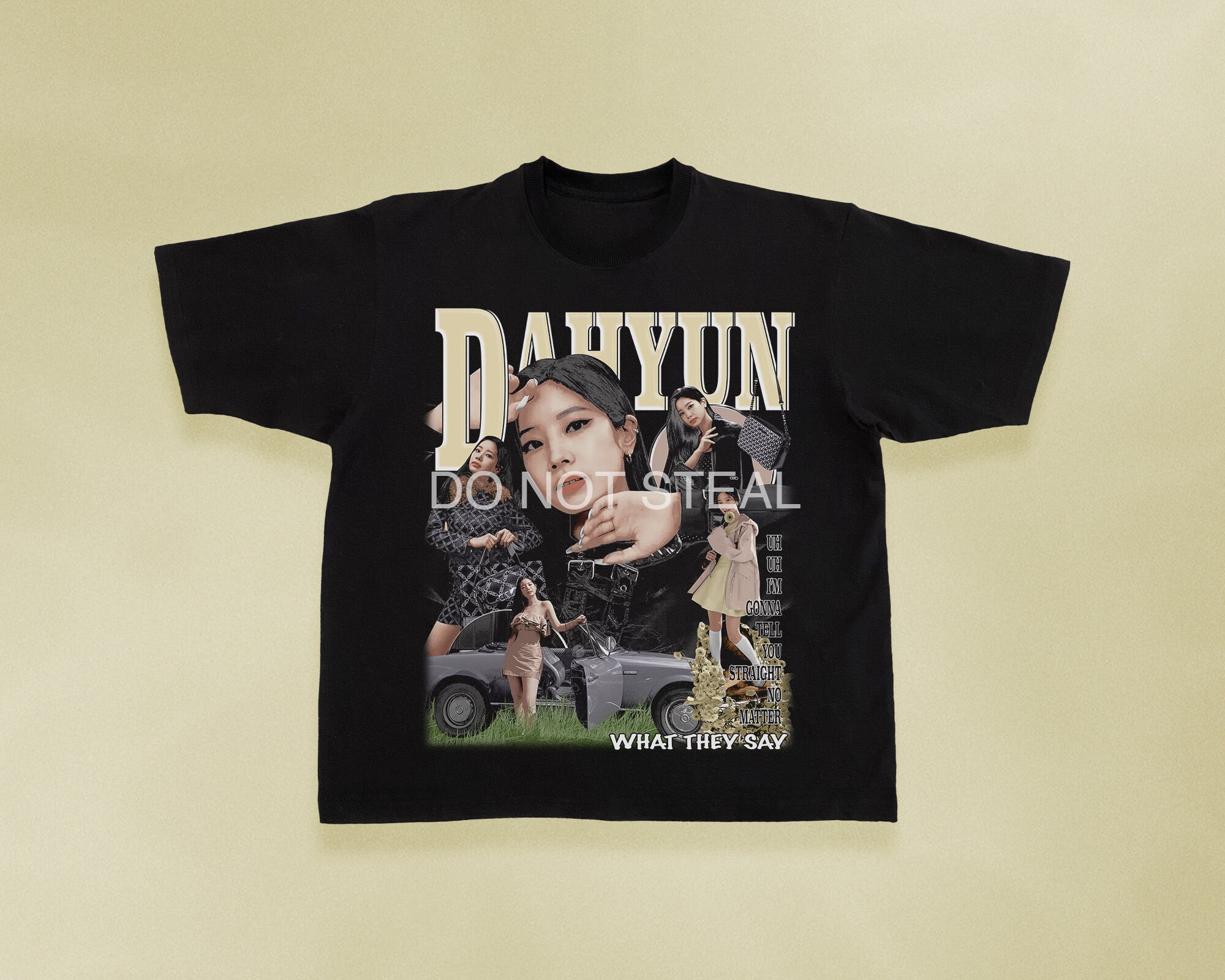 TWICE Dahyun Rap Retro Bootleg Ready to Be Tour Shirt Kpop Merch Album ...