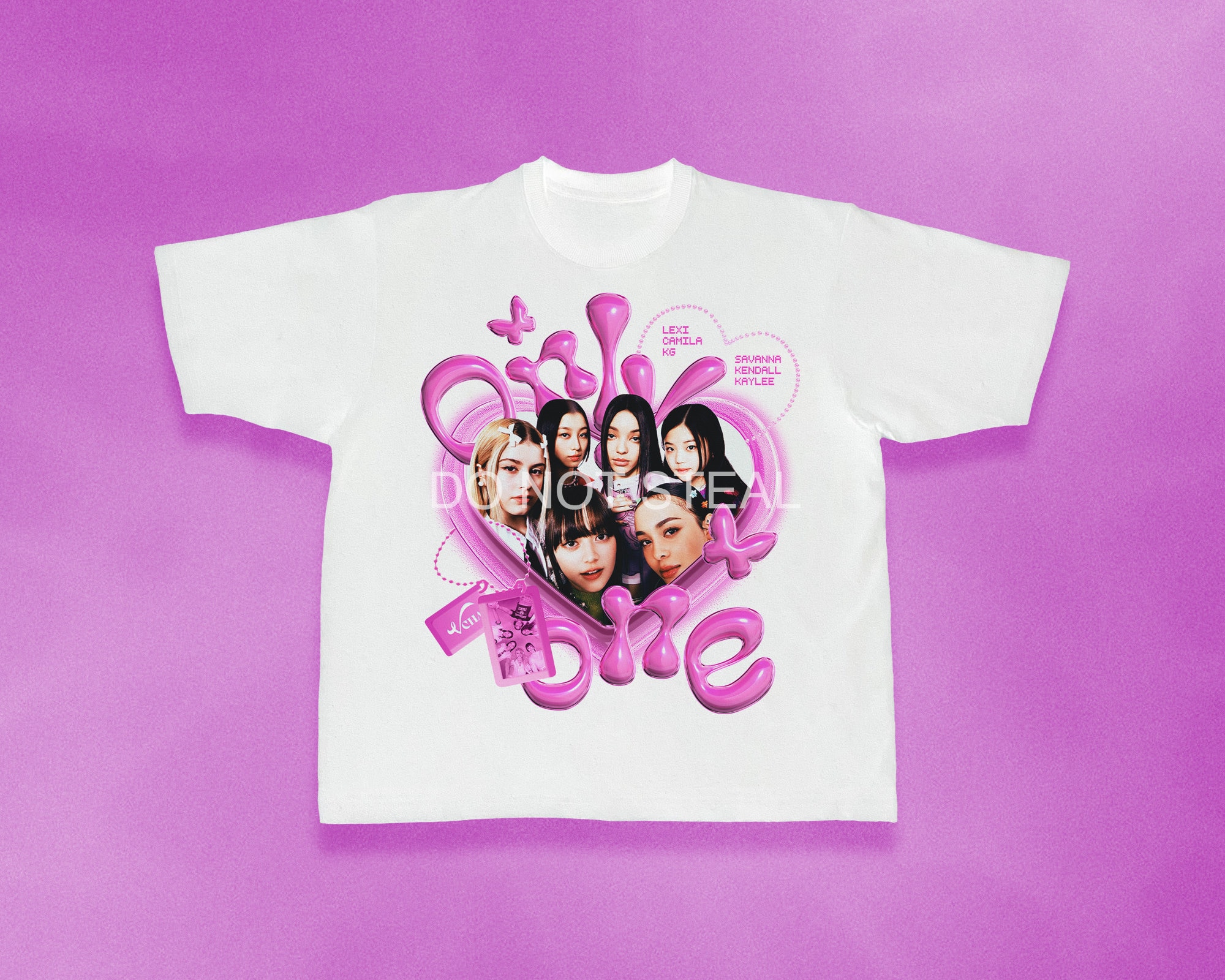 VCHA Only One Shirt Kpop Tour Merch Album Light Stick Photocard Holder ...