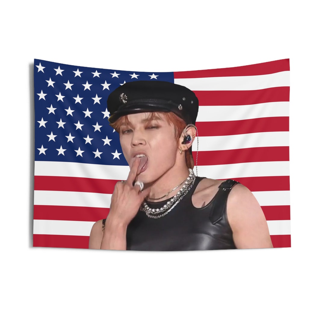 NCT 127 Taeyong USA Flag Banner Wall Tapestry Kpop Tour Merch Album ...