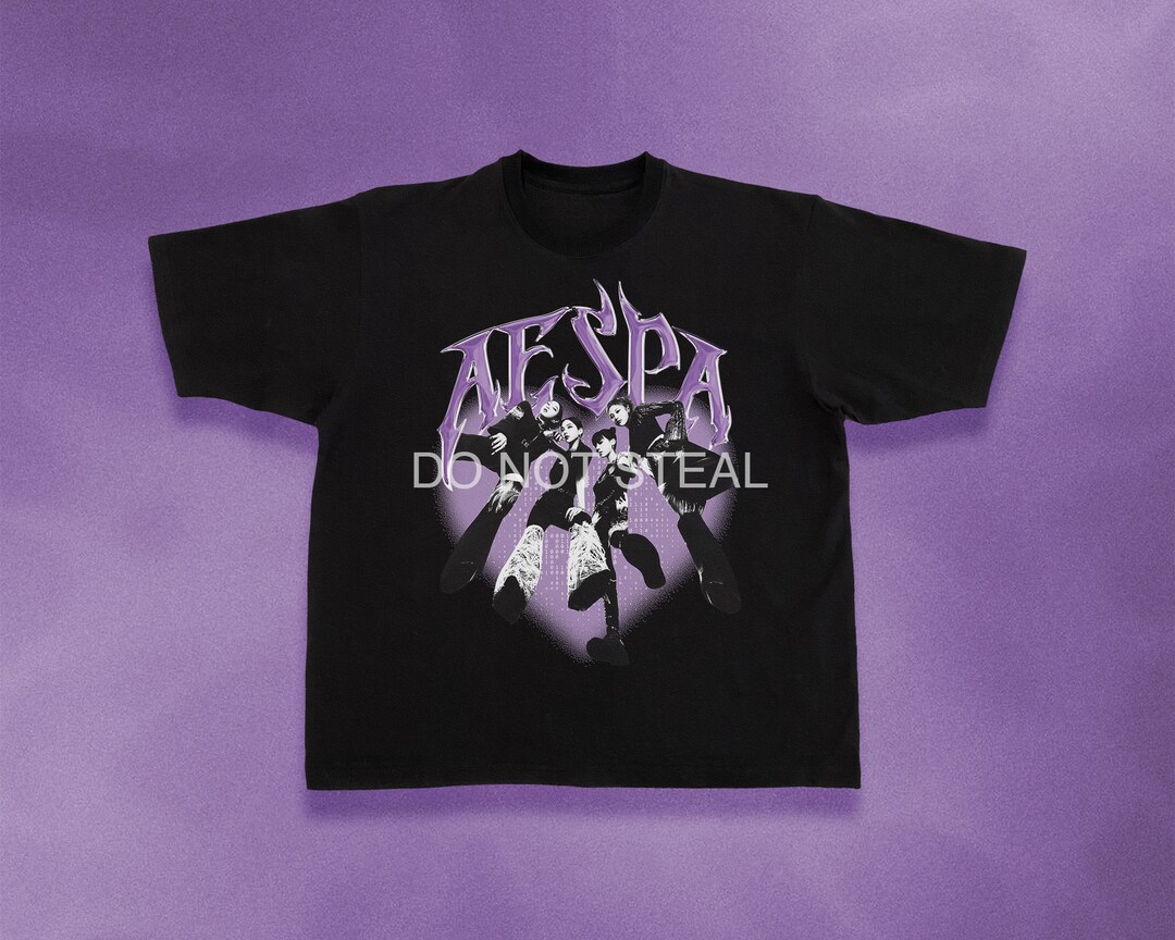 Aespa Spicy SYNK Hyper Line Tour Shirt Kpop Merch Album Lightstick ...