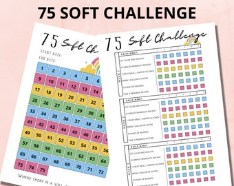 30 SOFT Challenge Tracker, Day Challenge Printable, Weight Loss ...