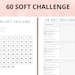 60 SOFT Challenge Tracker, Day Challenge Printable, Weight Loss ...