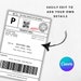 Editable Shipping Label Template | Editable Personalized Mail Label ...