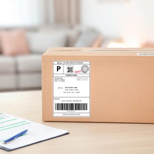 Fake Shipping Label Template | Editable Personalized Mail Label ...