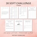 30 SOFT Challenge Tracker, Day Challenge Printable, Weight Loss ...